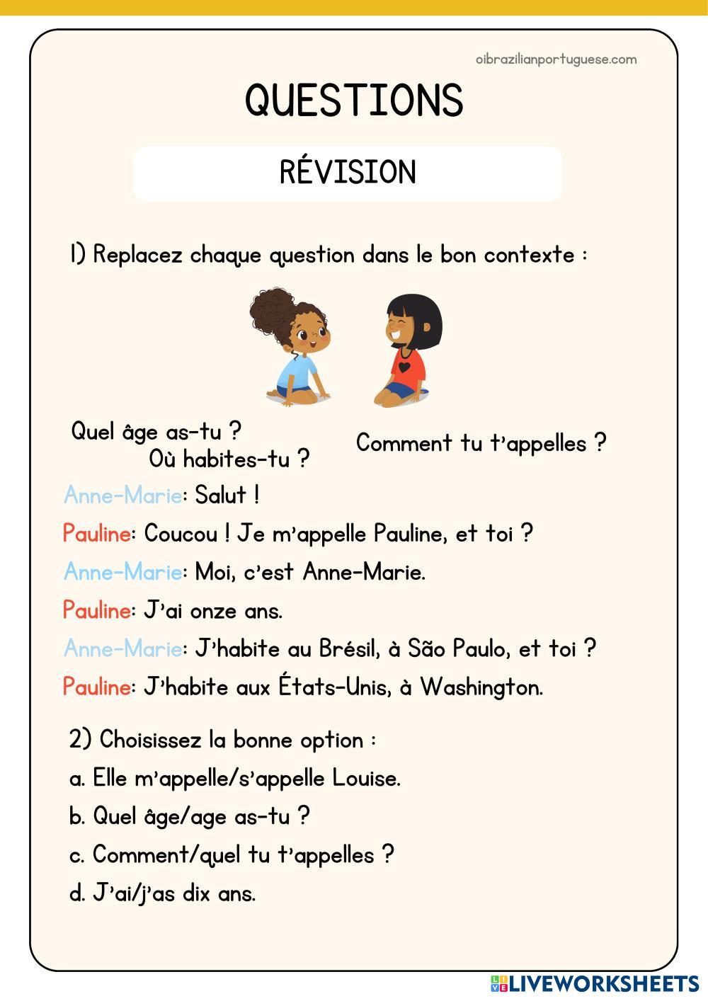 8024219 | Questions A1 | adellesantanna | LiveWorksheets