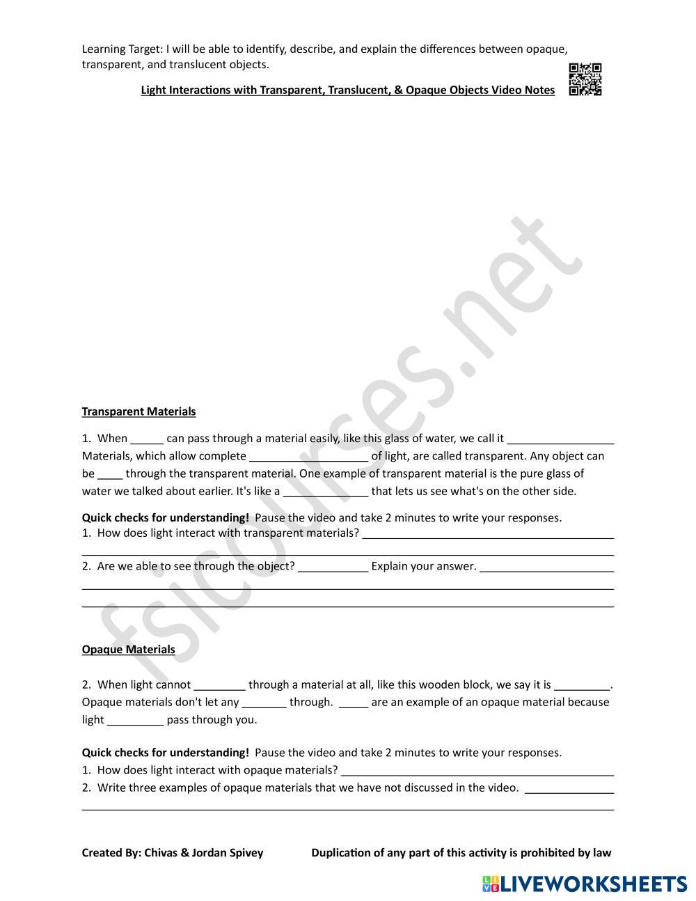 8024270 | Light Interactions with Transparent,