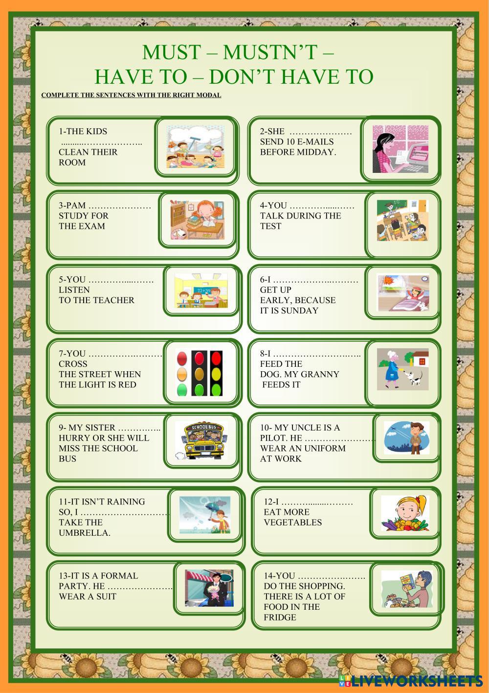 8027404 | Modal verbs | lidia25 | LiveWorksheets