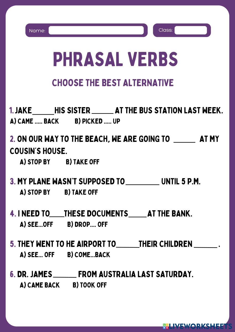 8028339 | Phrasal Verbs | maravijess | LiveWorksheets