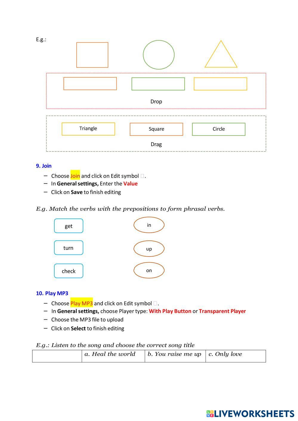 8028688 | 17 elements of liveworksheets | kim
