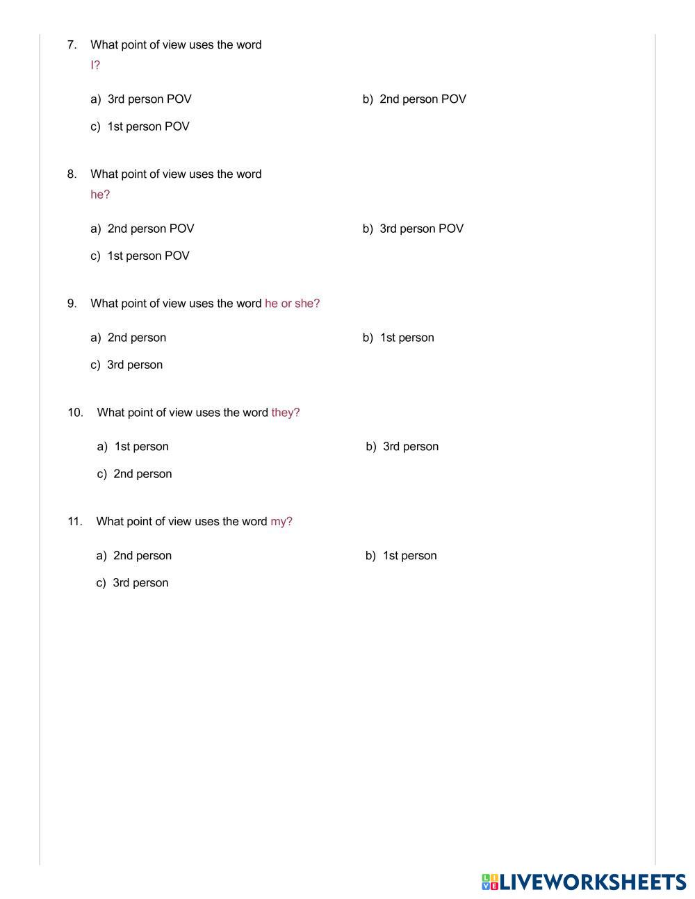 8033938 | TEST-Point of View | PBL 2ND GRADE
