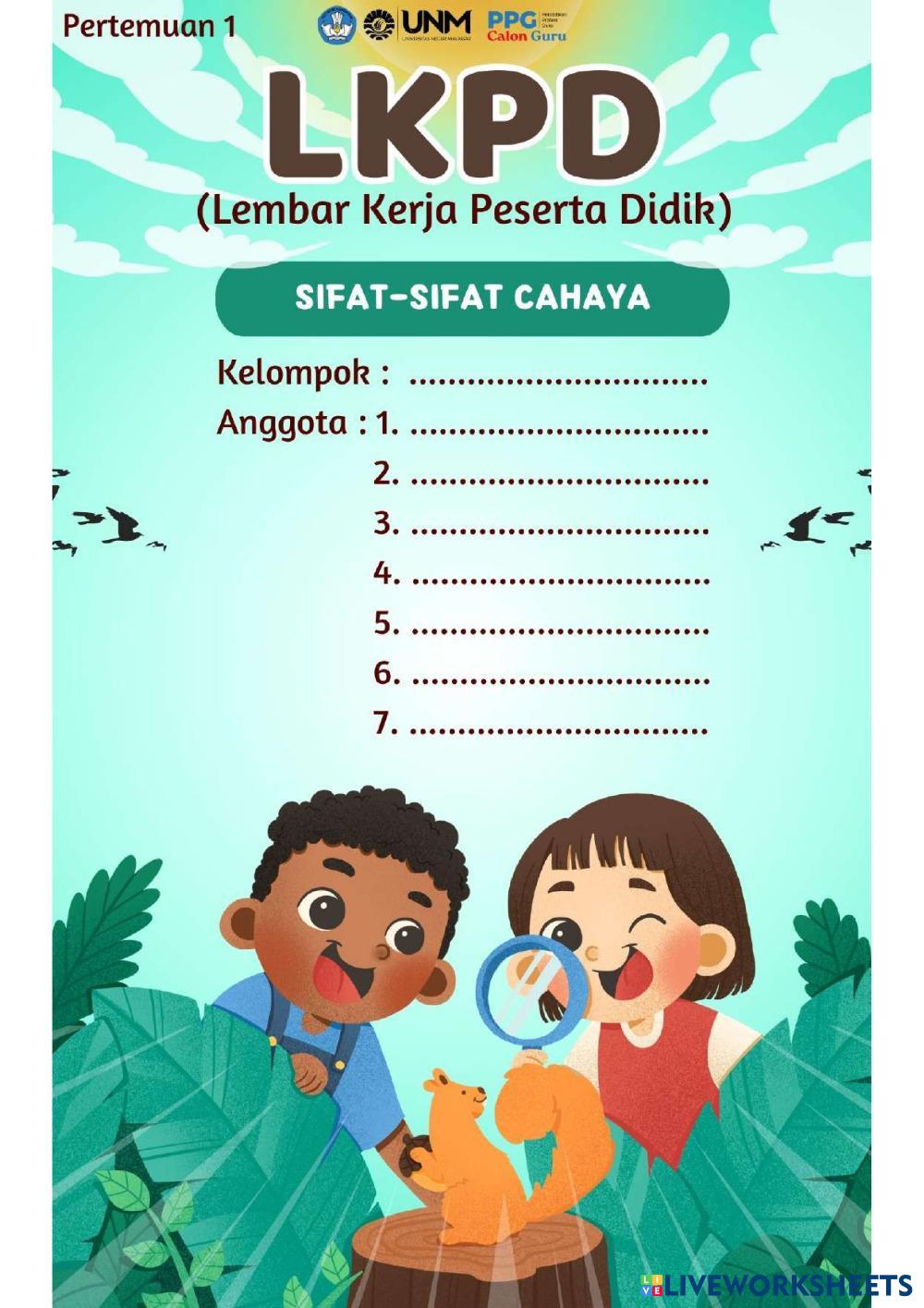 LKPD SIFAT-SIFA… | Free Interactive Worksheets | 8035069