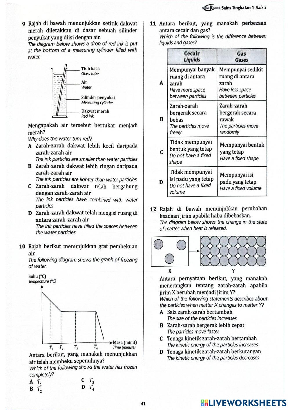 8042759 | FORM 1 SCIENCE CHAPTER 5 | Khoo Yeon Chen