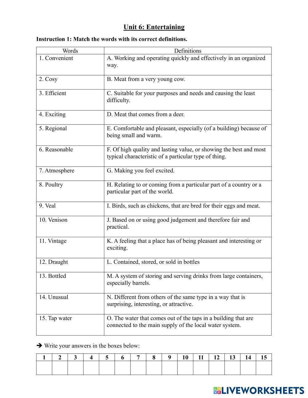 8044428 | EPP3 - Unit 6 Vocabulary | Seila Vita