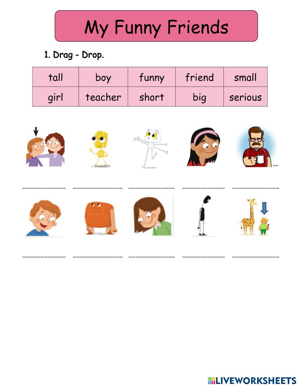 8048688 | My funny friends | Dangnhan | LiveWorksheets