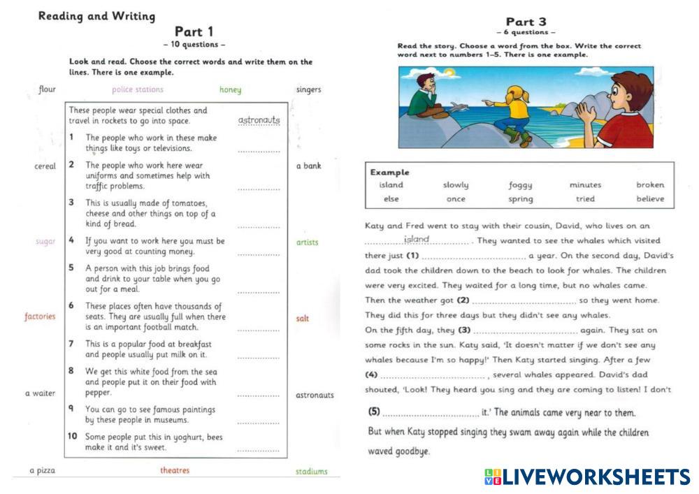 flyers 1_ test 1 | Free Interactive Worksheets | 8053362