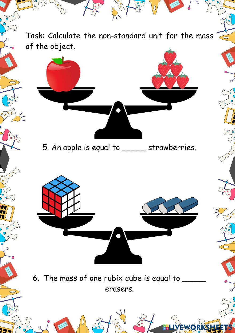 Non-Standard Un… | Free Interactive Worksheets | 8055180