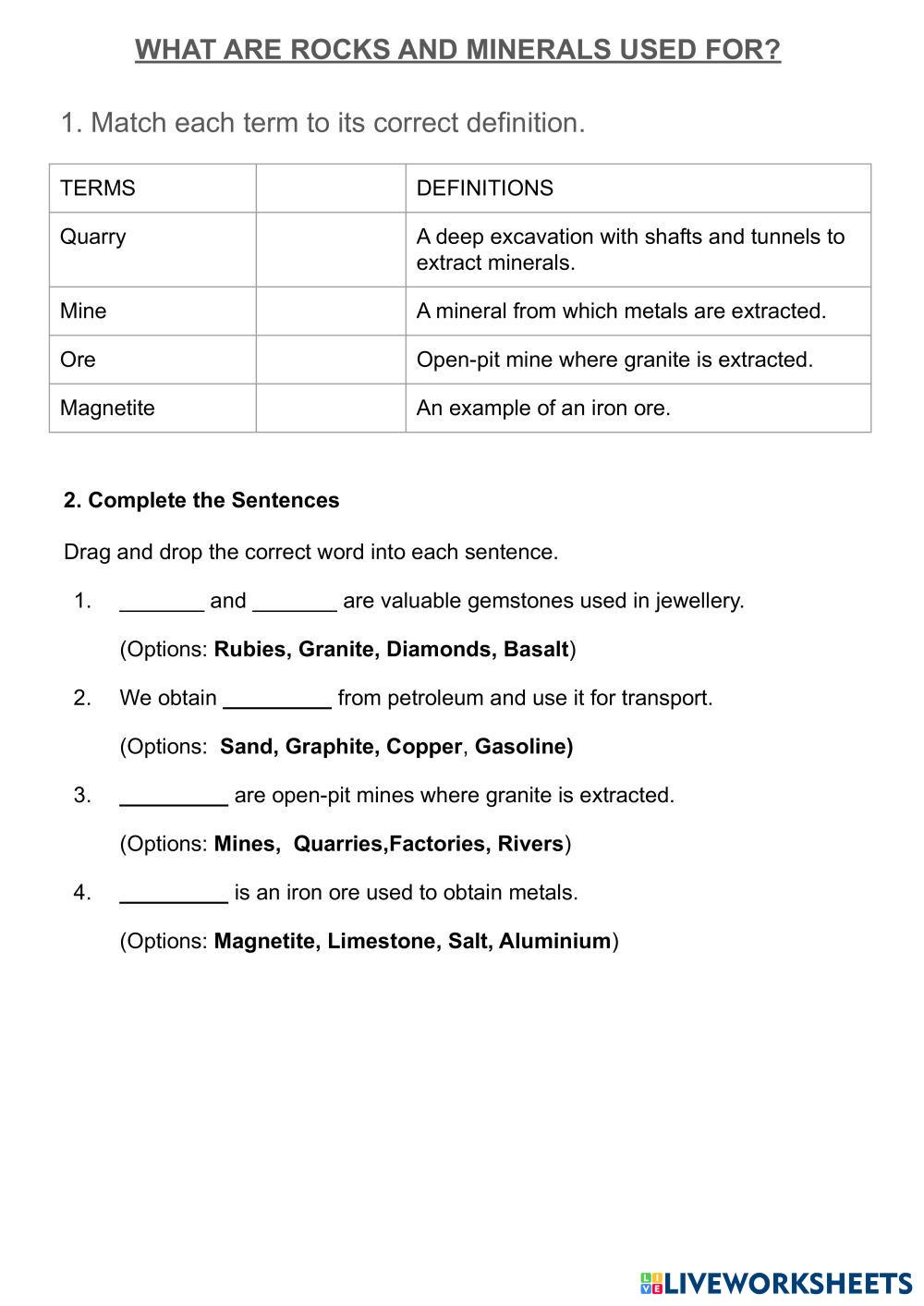 8056414 | Uses of rocks and minerals | resident1983