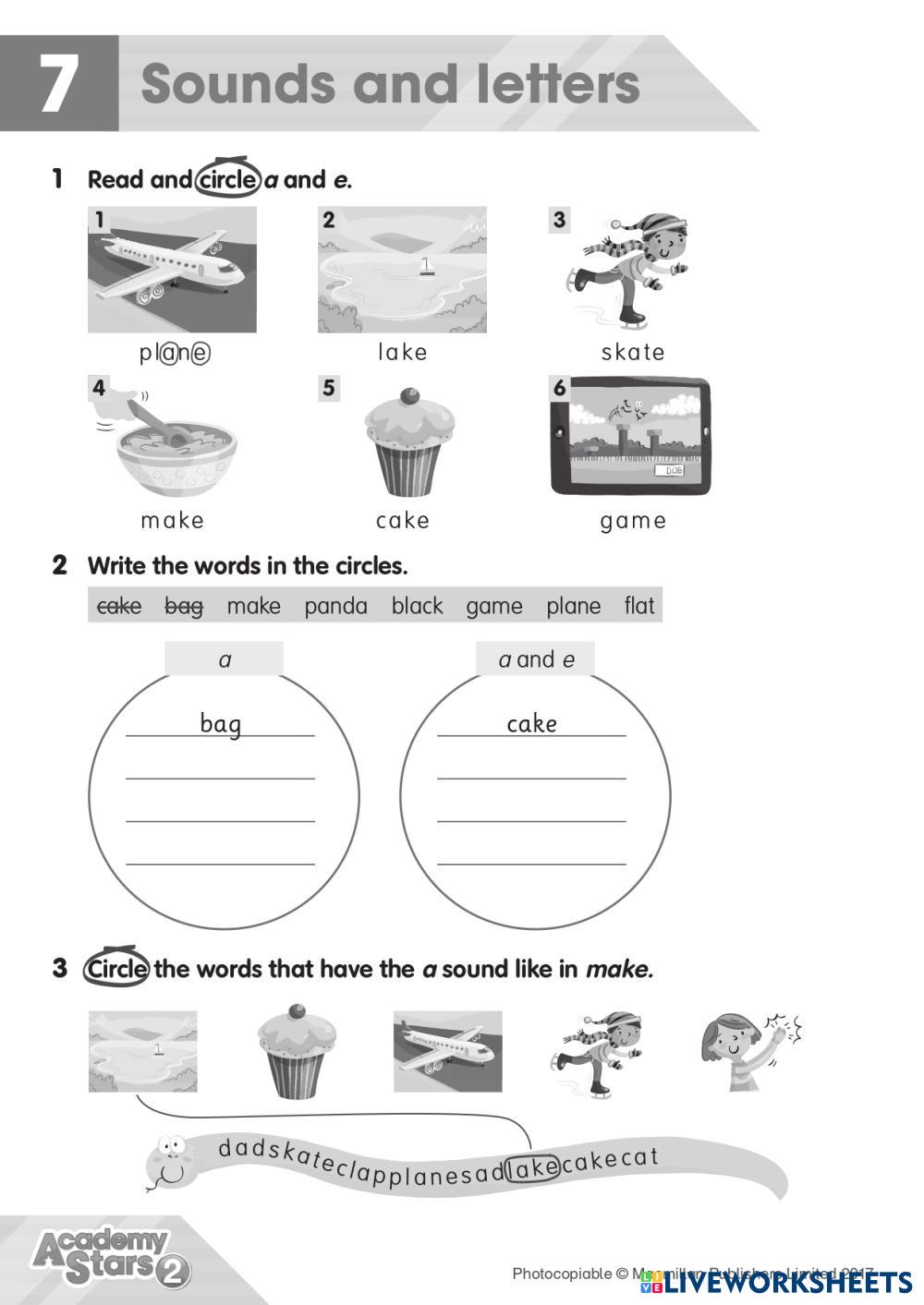 AS2 - Unit 7 - Sounds and Letters | LiveWorksheets