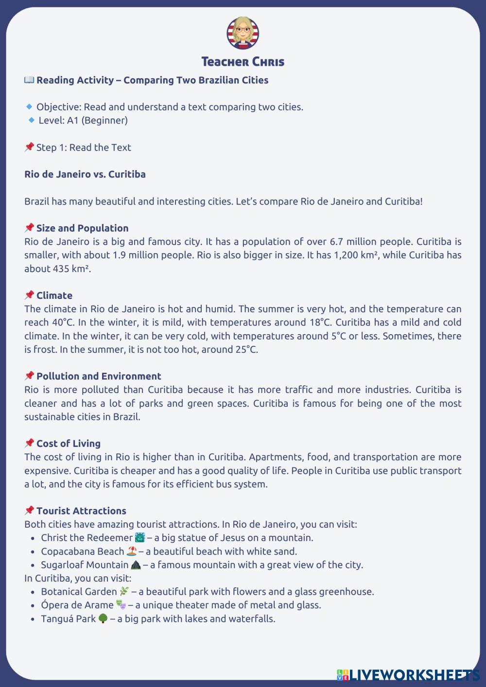 AEF 1 - Reading… | Free Interactive Worksheets | 8063380