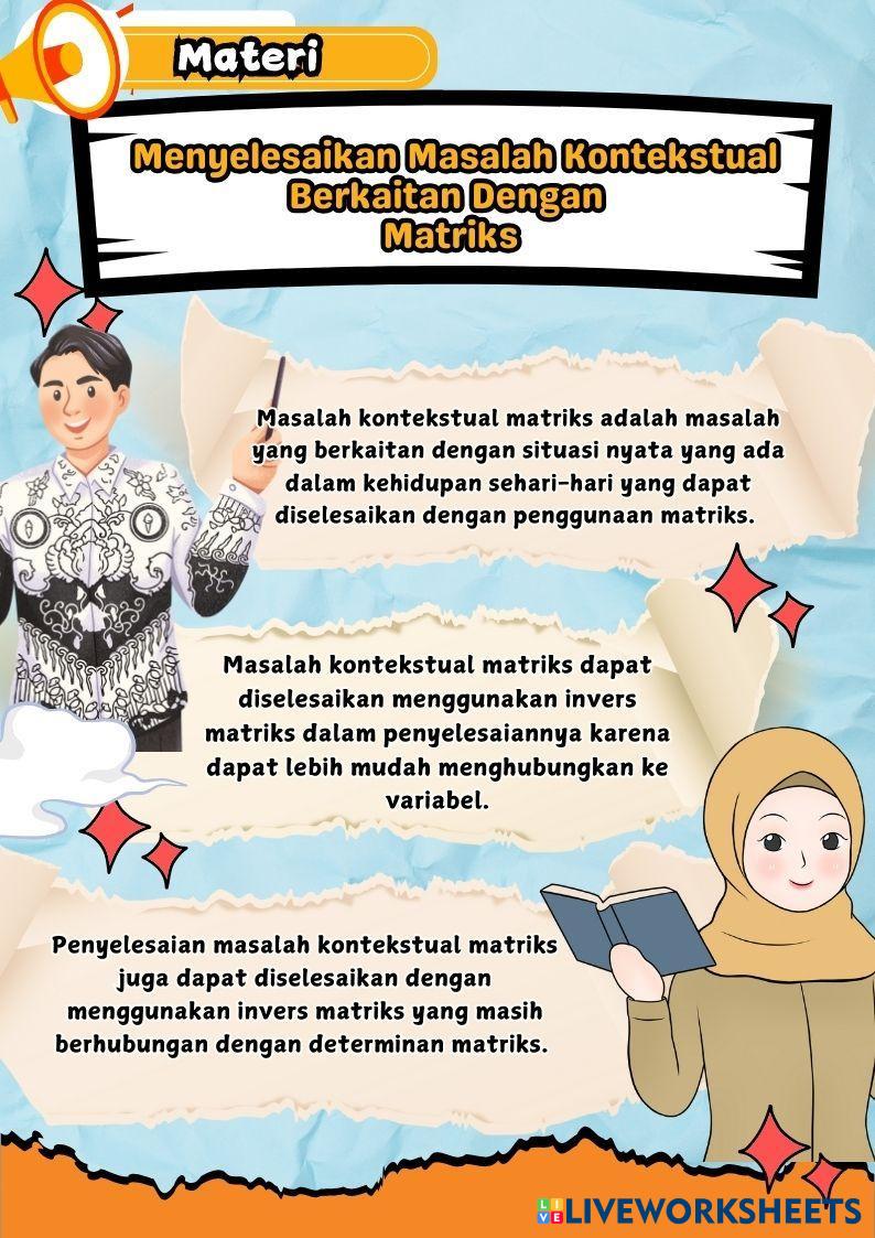 E-LKPD MATRIKS | Free Interactive Worksheets | 8008109