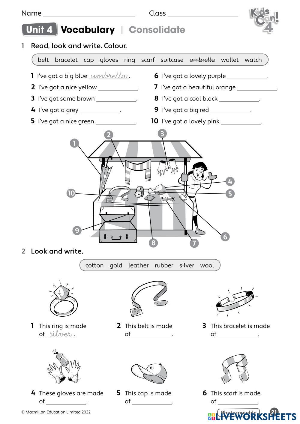Kids Can 4 Unit… | Free Interactive Worksheets | 8067619