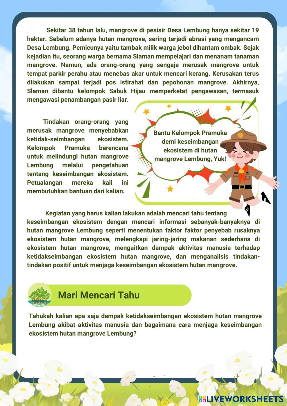 Keseimbangan Ek… | Science Worksheets | 8074974