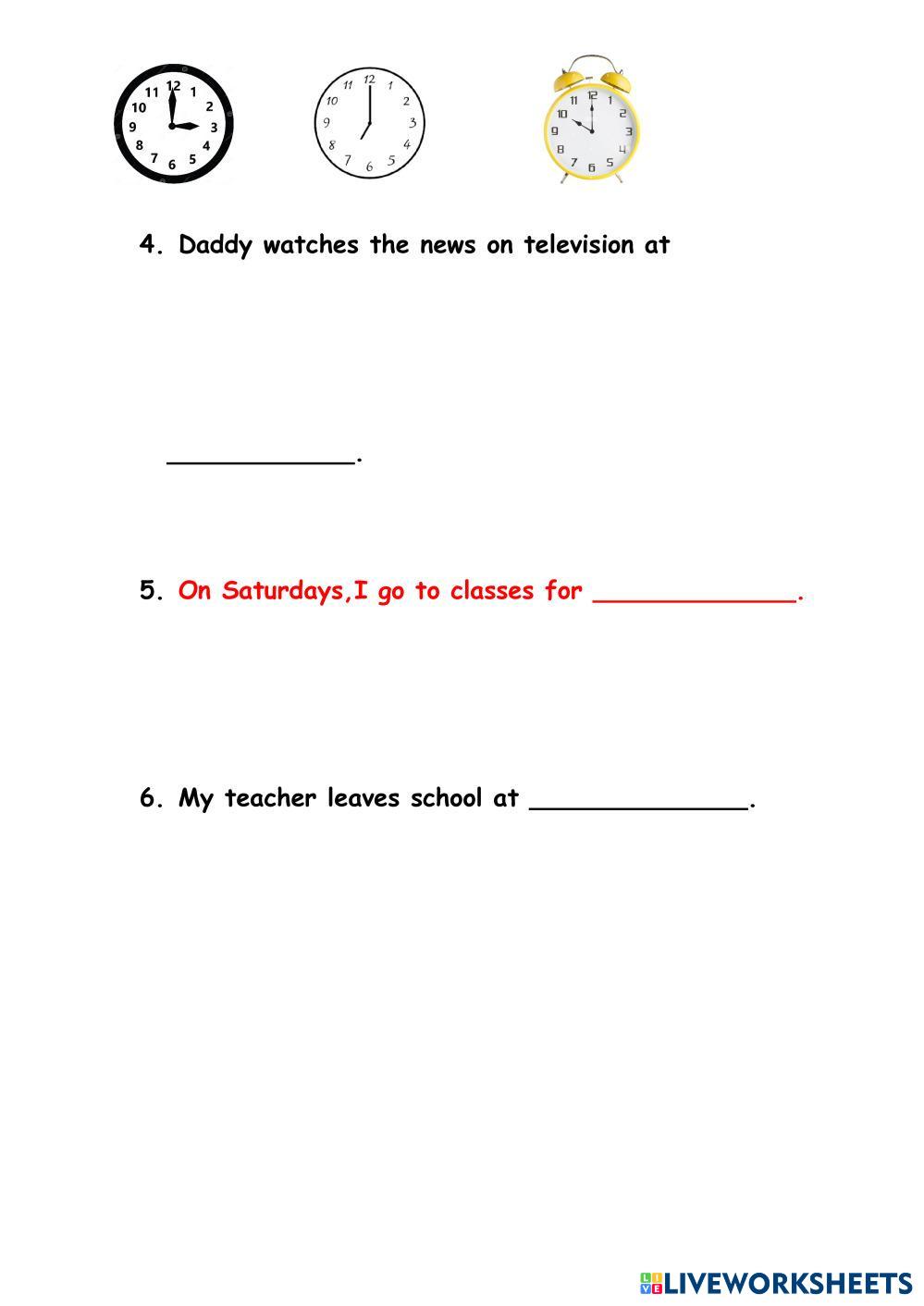 8075710 | time time | MARISHA OSMOND | LiveWorksheets