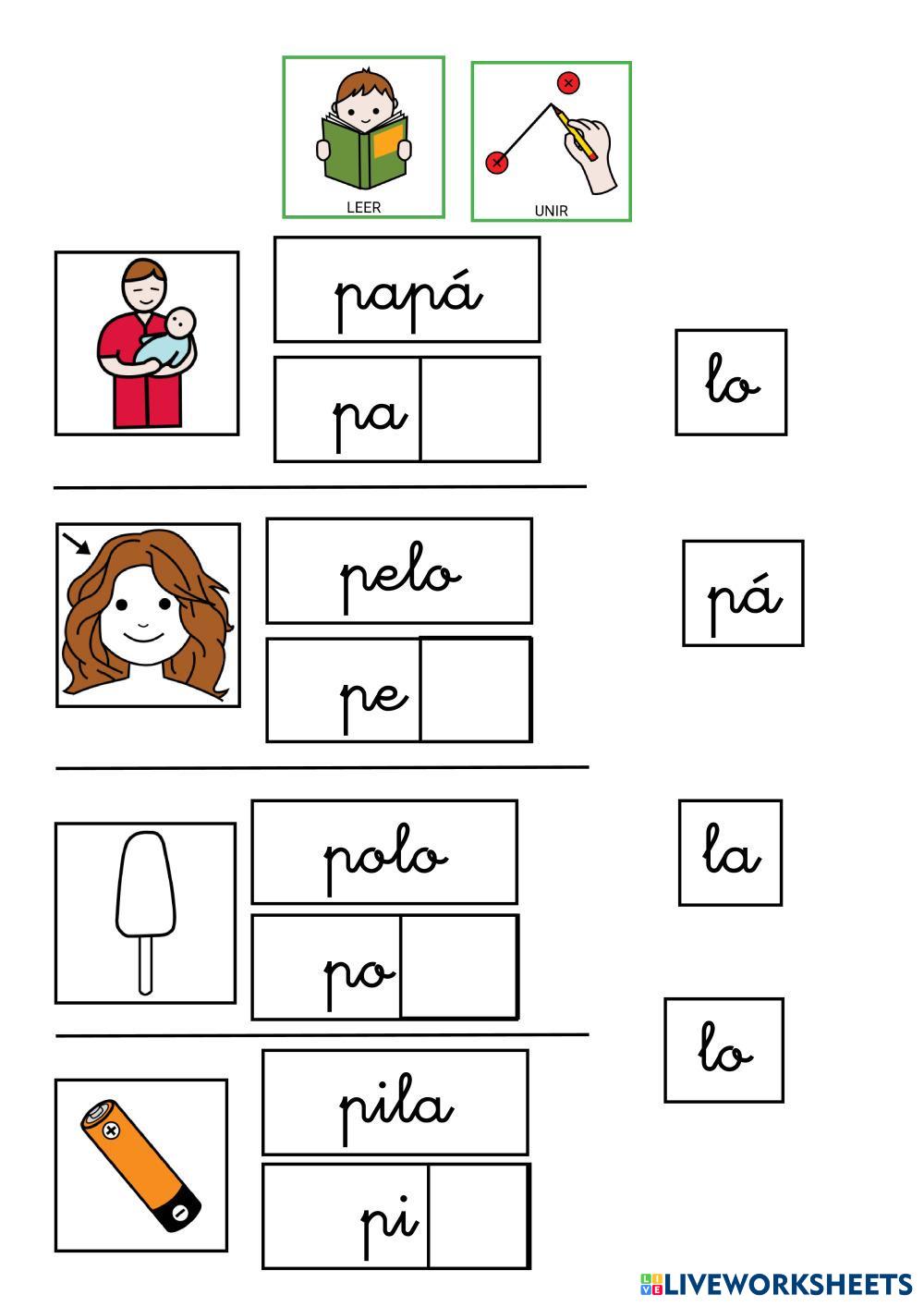 FICHA LECTO 3 p… | Free Interactive Worksheets | 8077542
