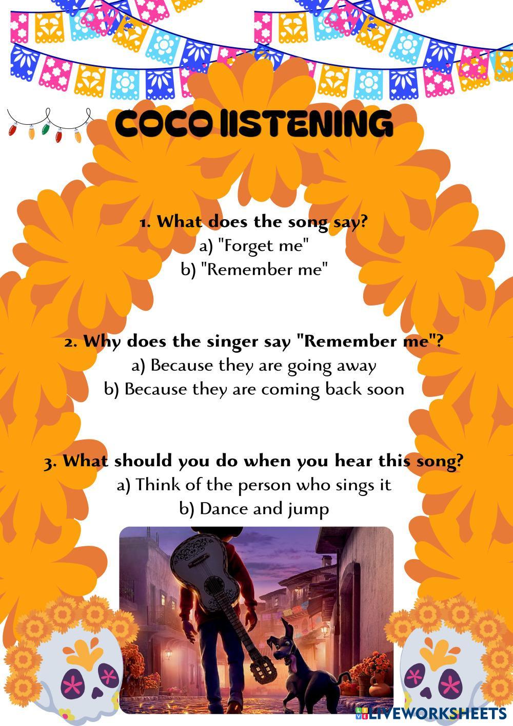 8079464 | Coco Listening | Sergio Sandoval