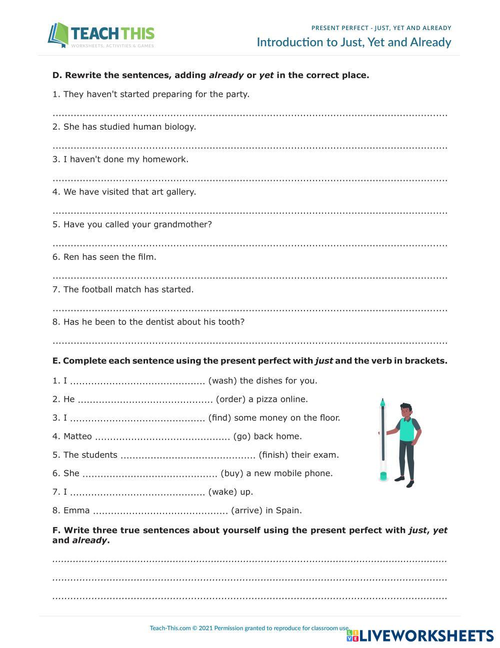 Present Perfect… | Free Interactive Worksheets | 8081457