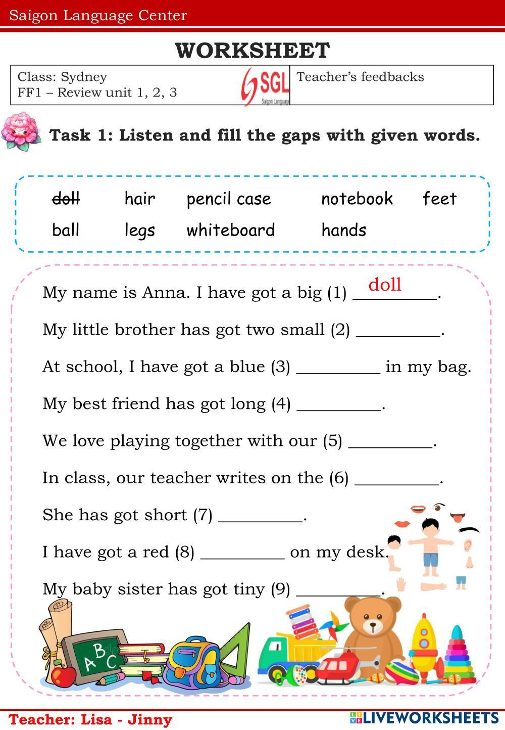 8086395 | FF1 review u123 | Jinny01 | LiveWorksheets