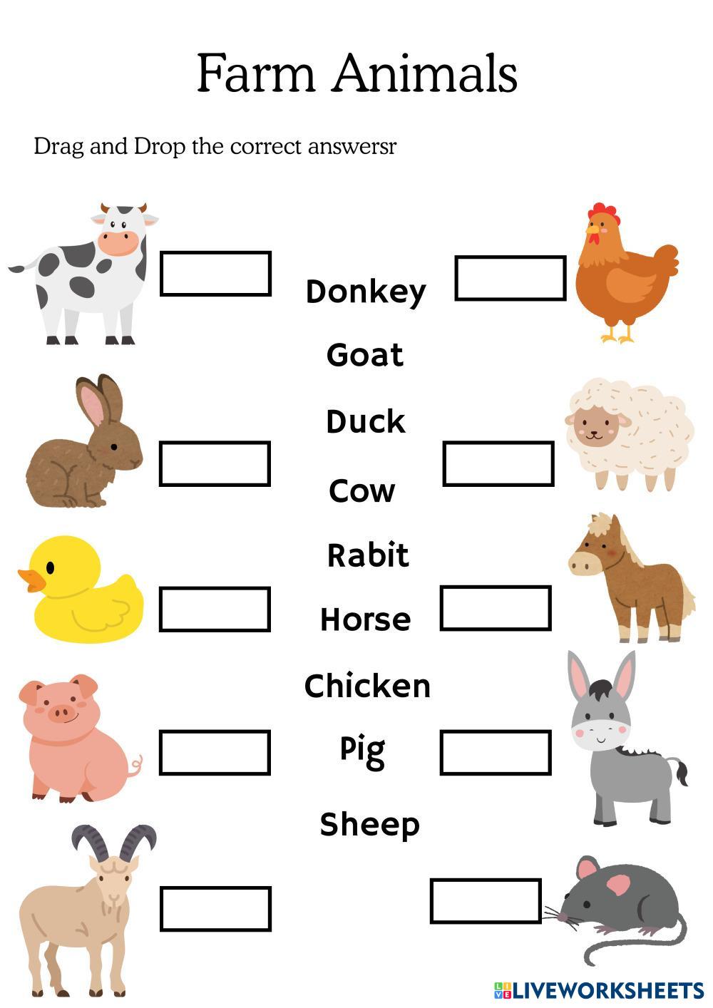 8088777 | Farm animal | martina vasquez | LiveWorksheets