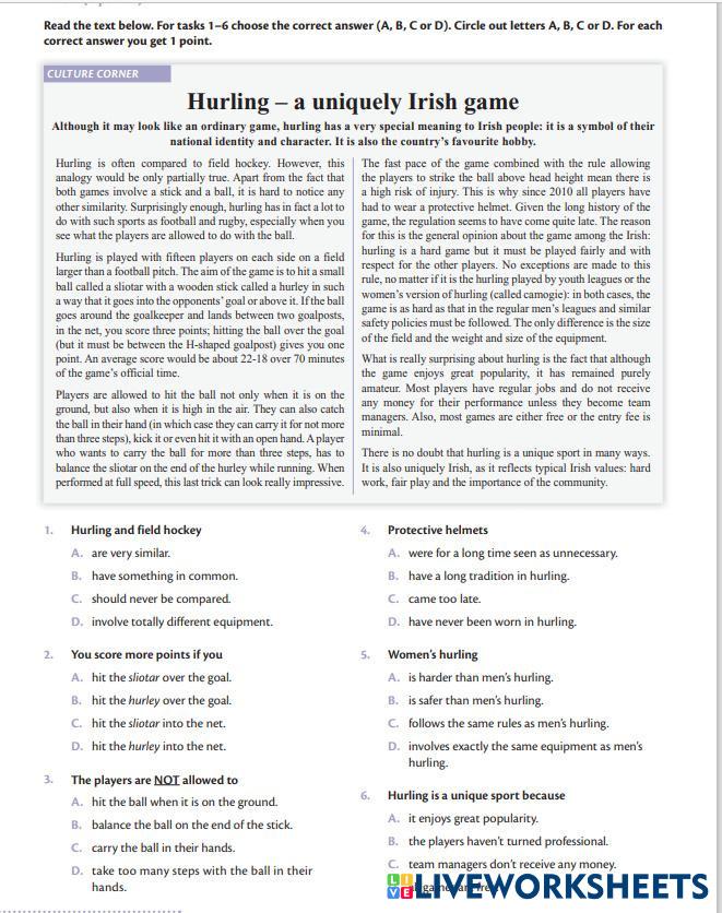 Exam tasks B2 | Free Interactive Worksheets | 8090142