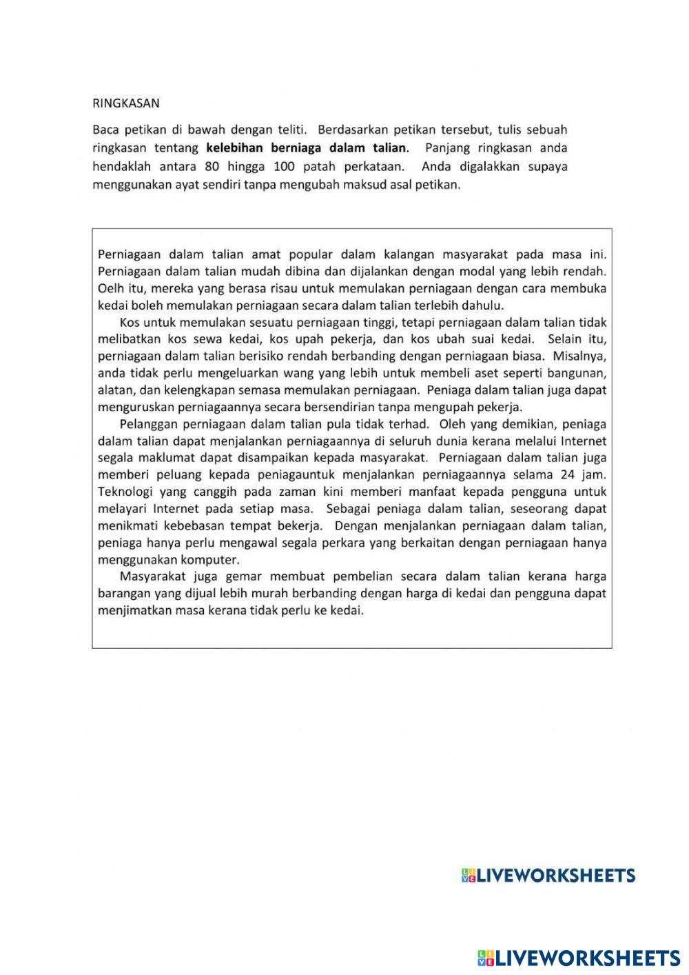 8091408 | Ringkasan kelebihan berniaga dalam talian | hng