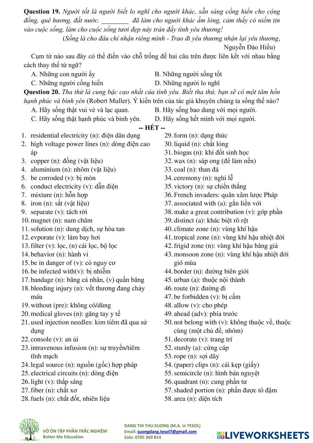 TN1 | Free Interactive Worksheets | 8101839