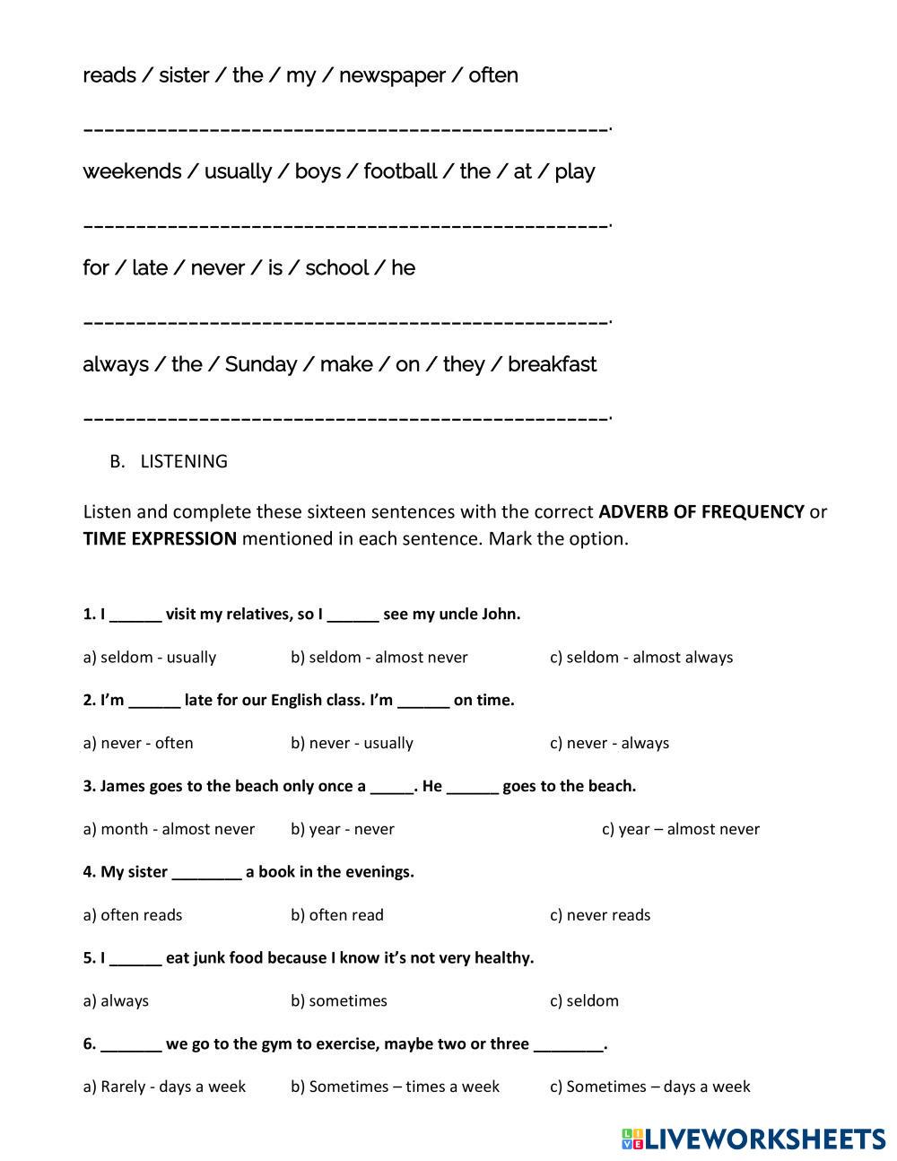 8110319 | frequency adverbs and time expressions