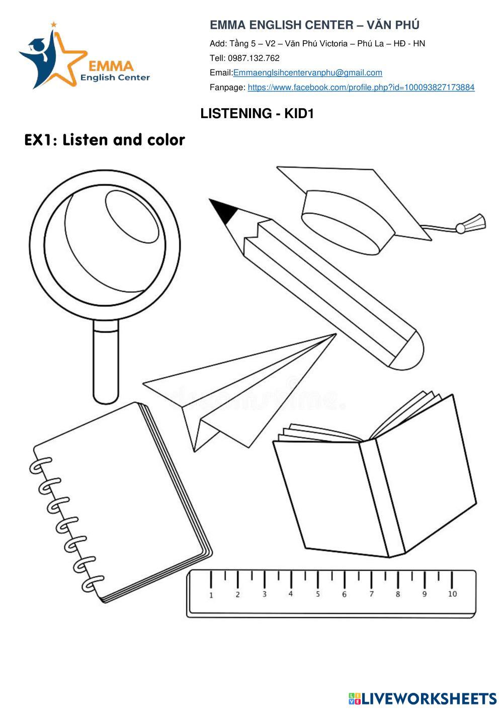 School things | LiveWorksheets | 8113165
