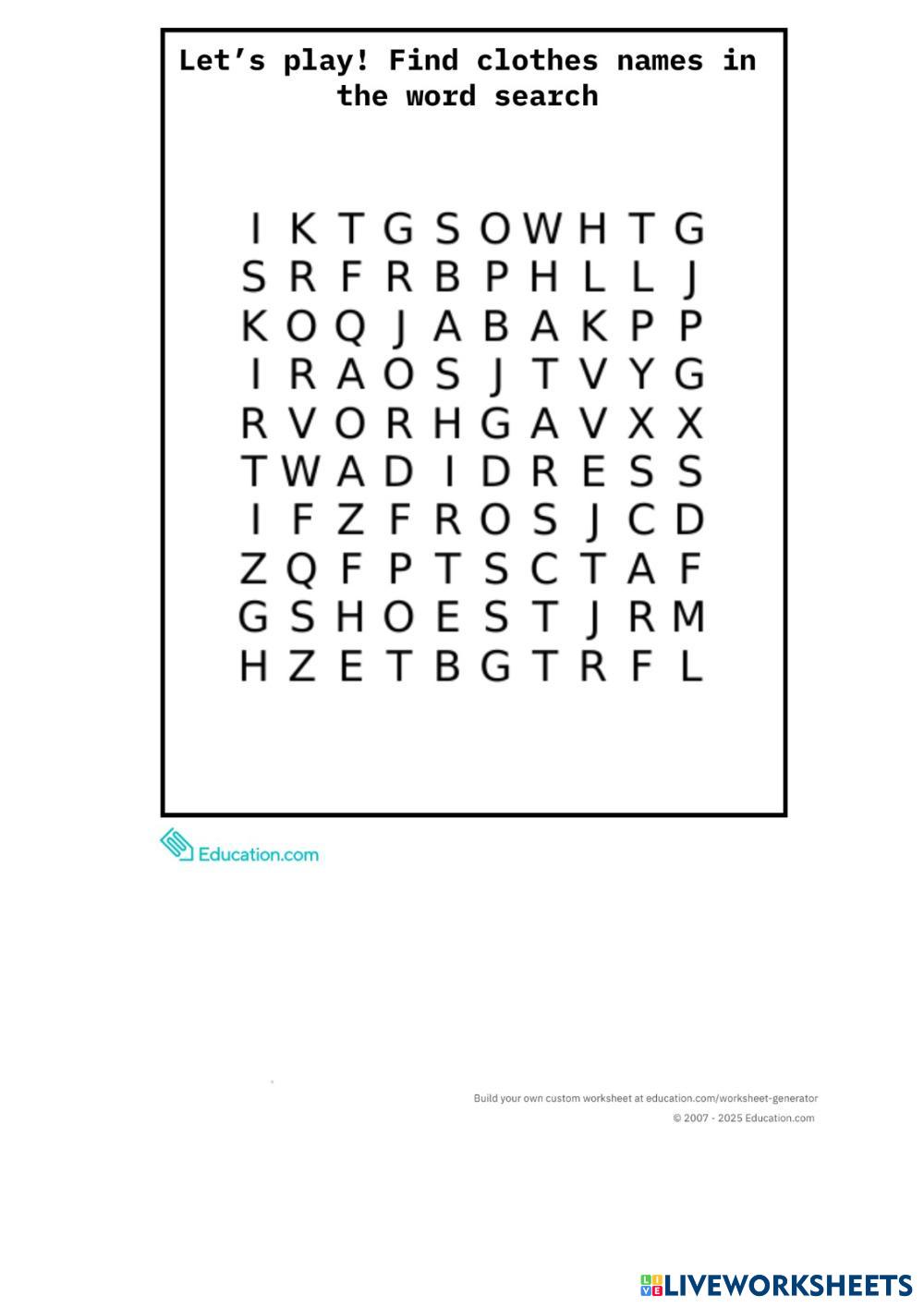 word search | English Language Worksheets | 8113930