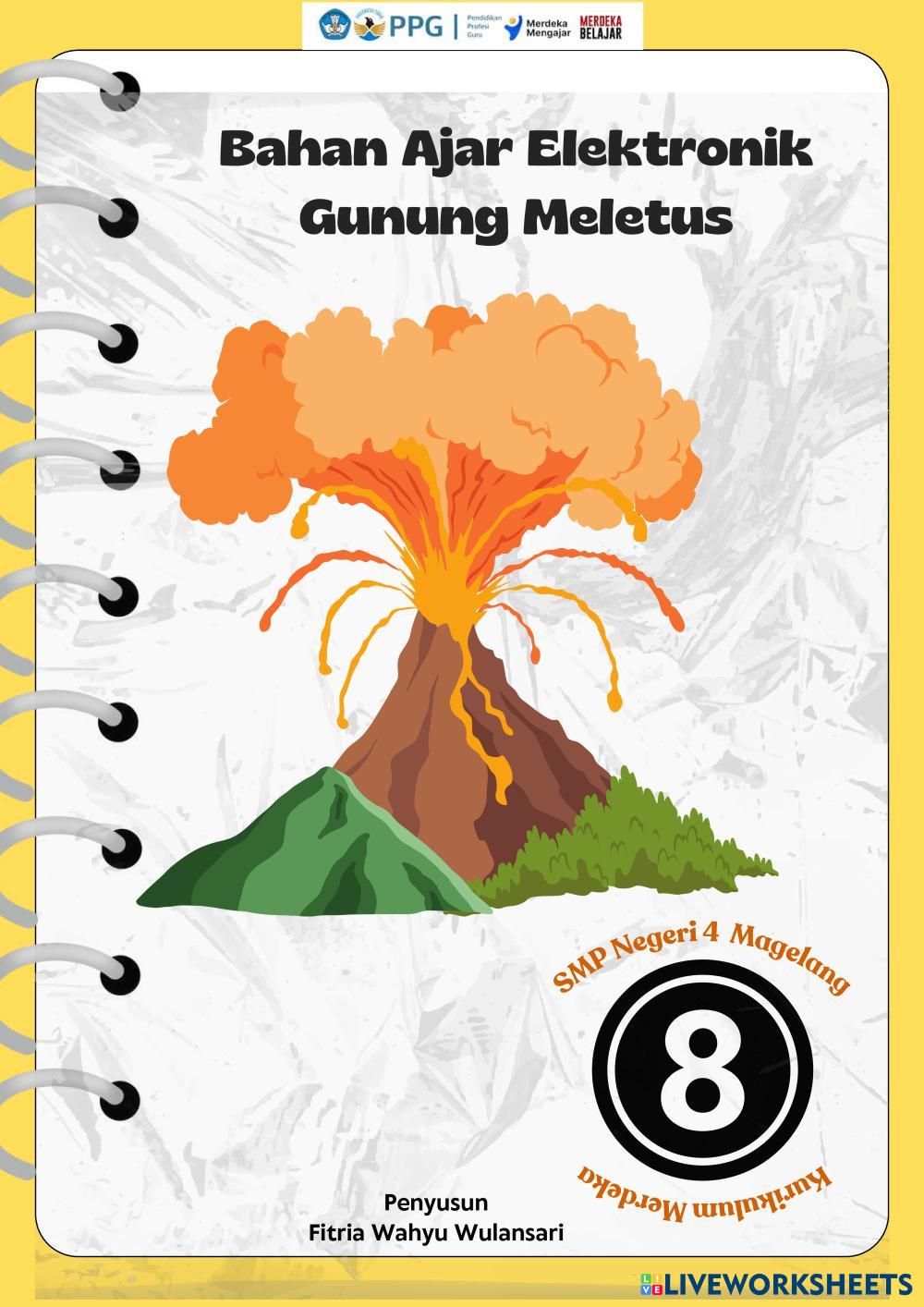 Gunung Meletus | Free Interactive Worksheets | 8113944