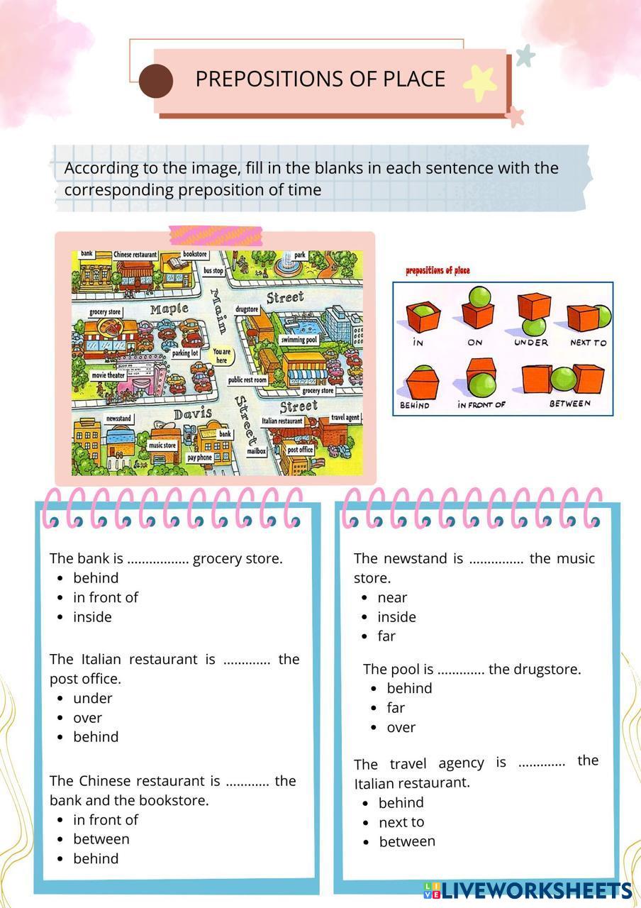 PREPOSITIONS OF TIME | LiveWorksheets | 8114485