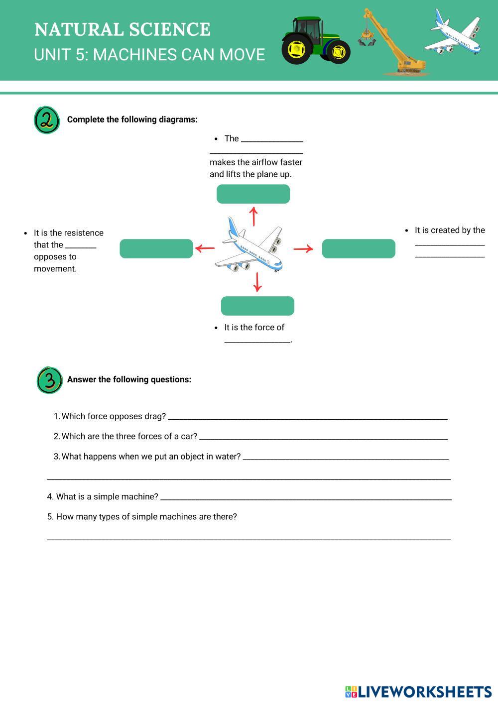 8114576 | Liveworksheet Unit 5 Science - 2