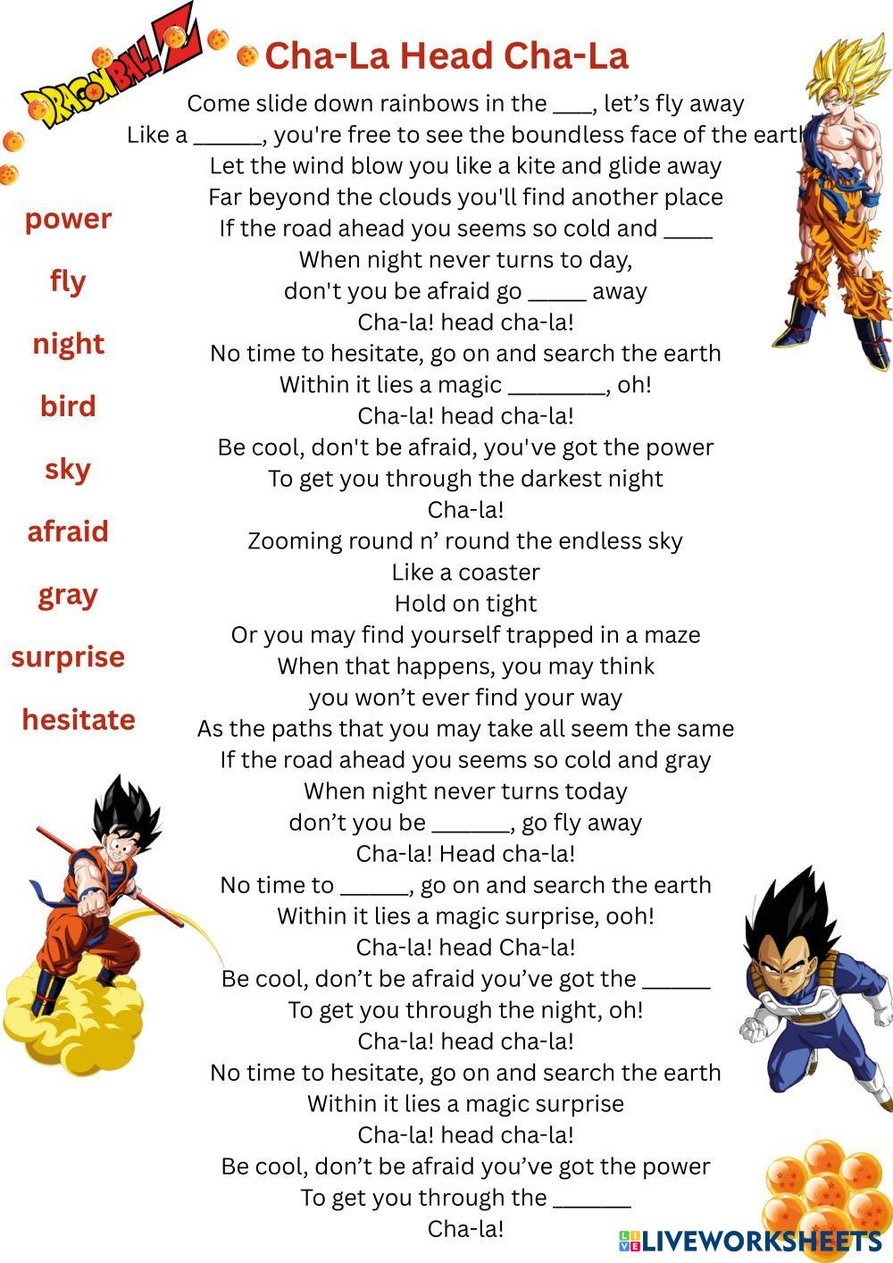 8114697 | Goku | yoonkimina | LiveWorksheets