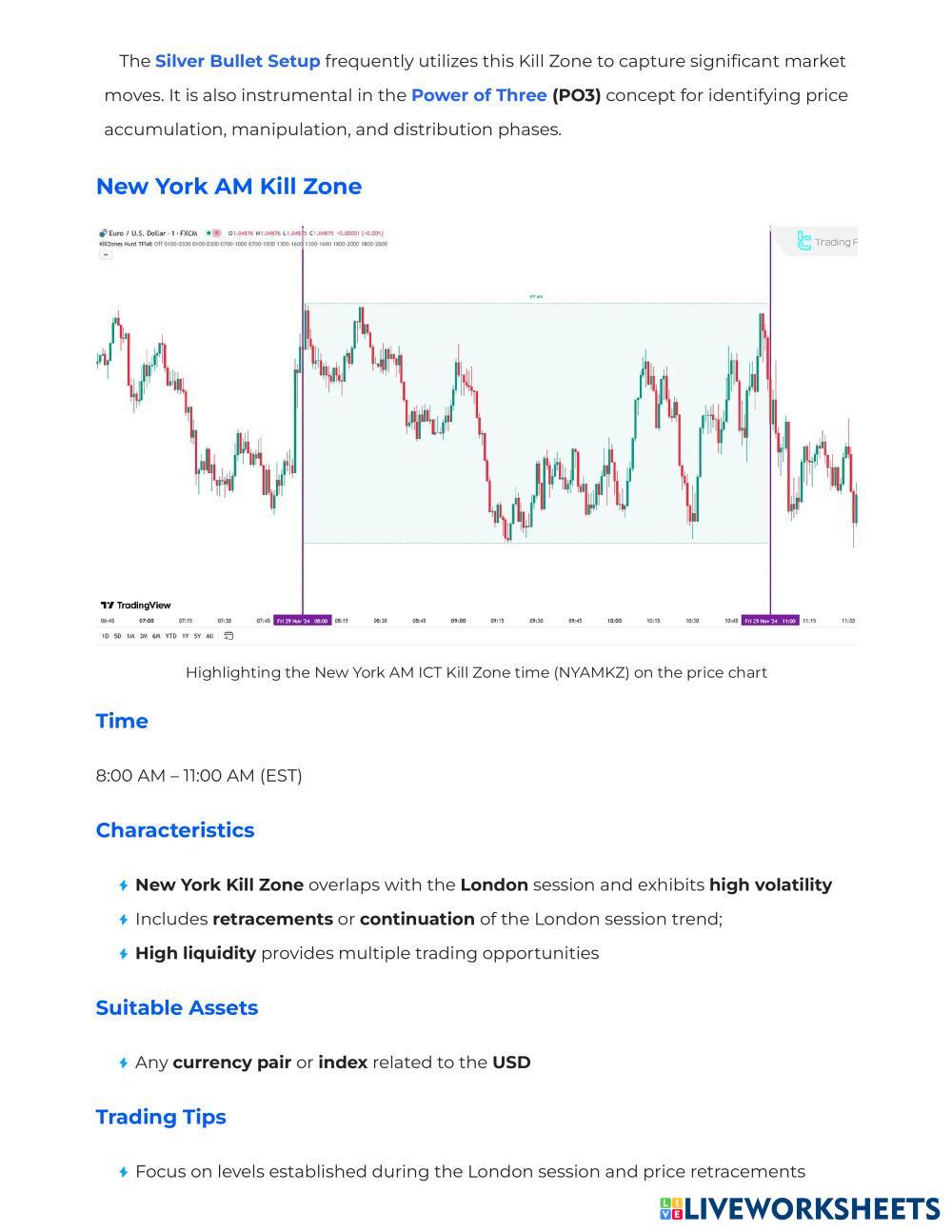 Trading Kill Zo… | Free Interactive Worksheets | 8114878