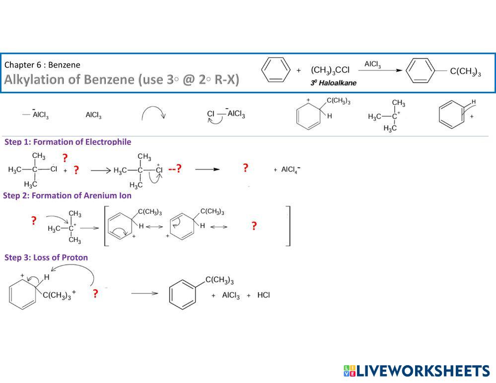 8116772 | Alkylation of Benzene (Use Tertiery R-X)
