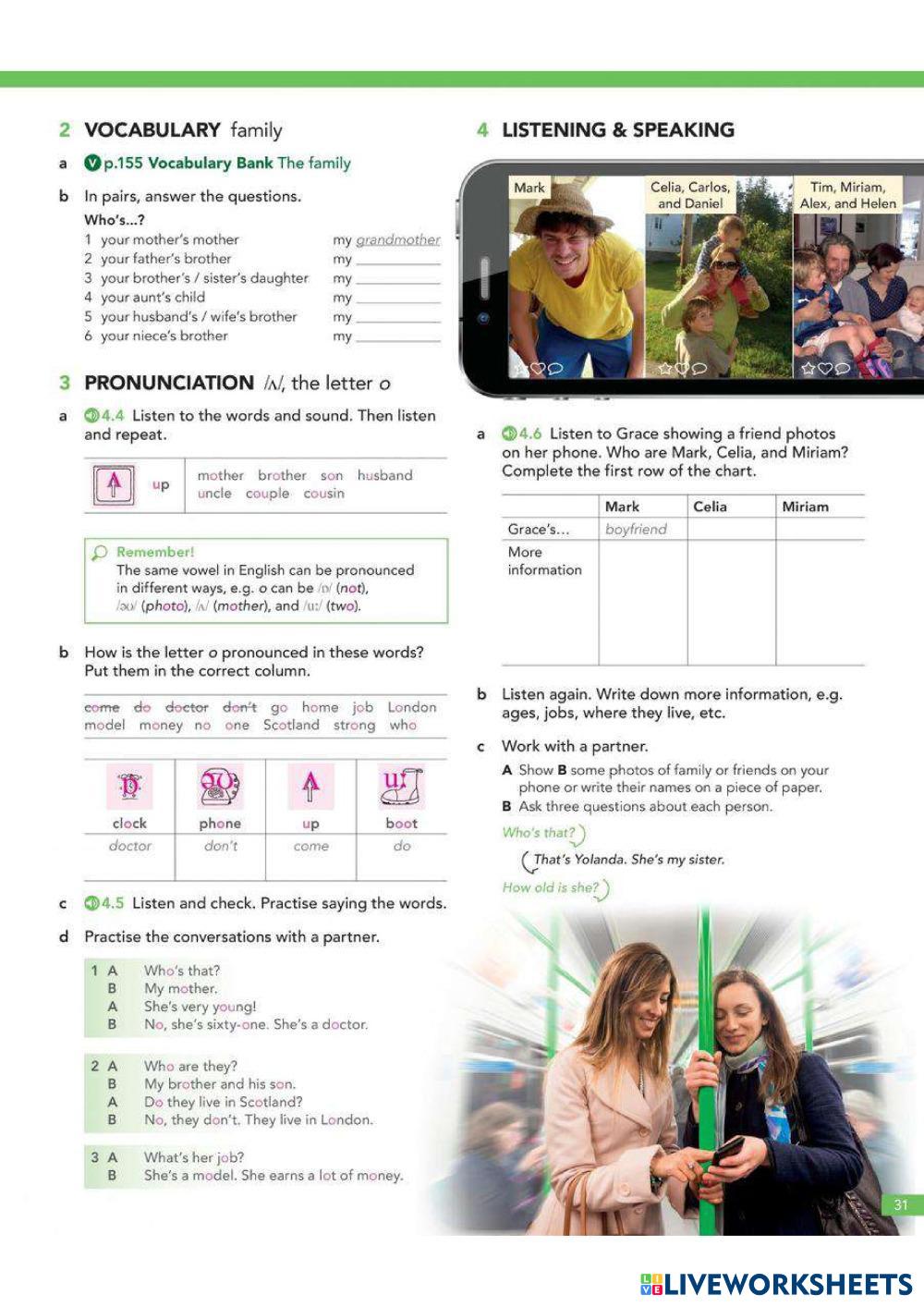 family photos | English Language Worksheets | 8123877