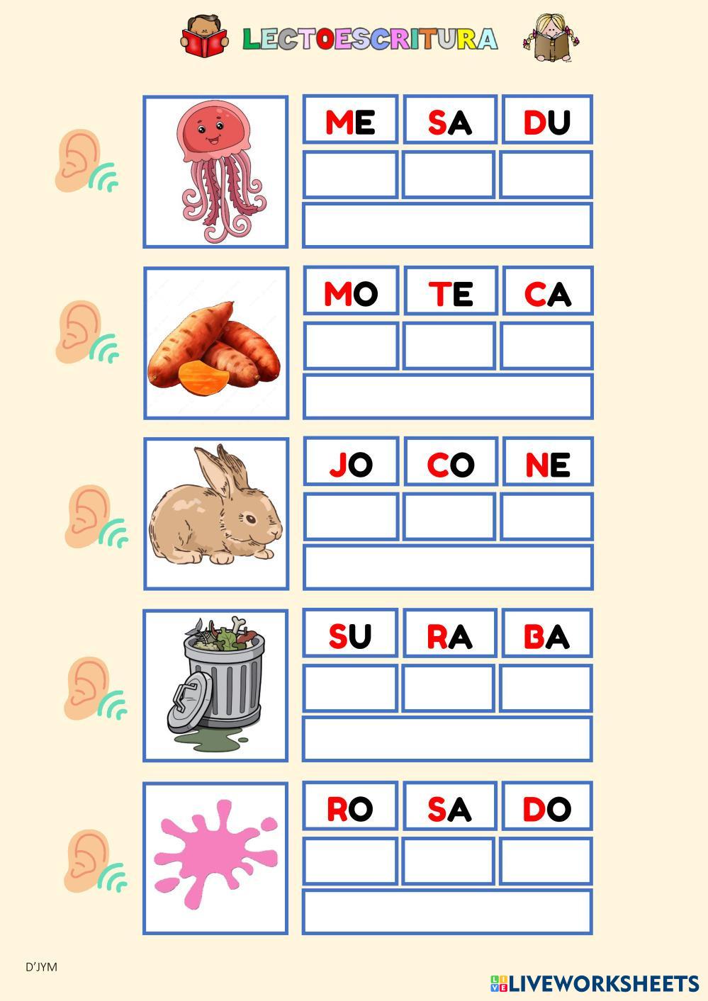 PALABRAS DE TRE… | English Language Worksheets | 8123890