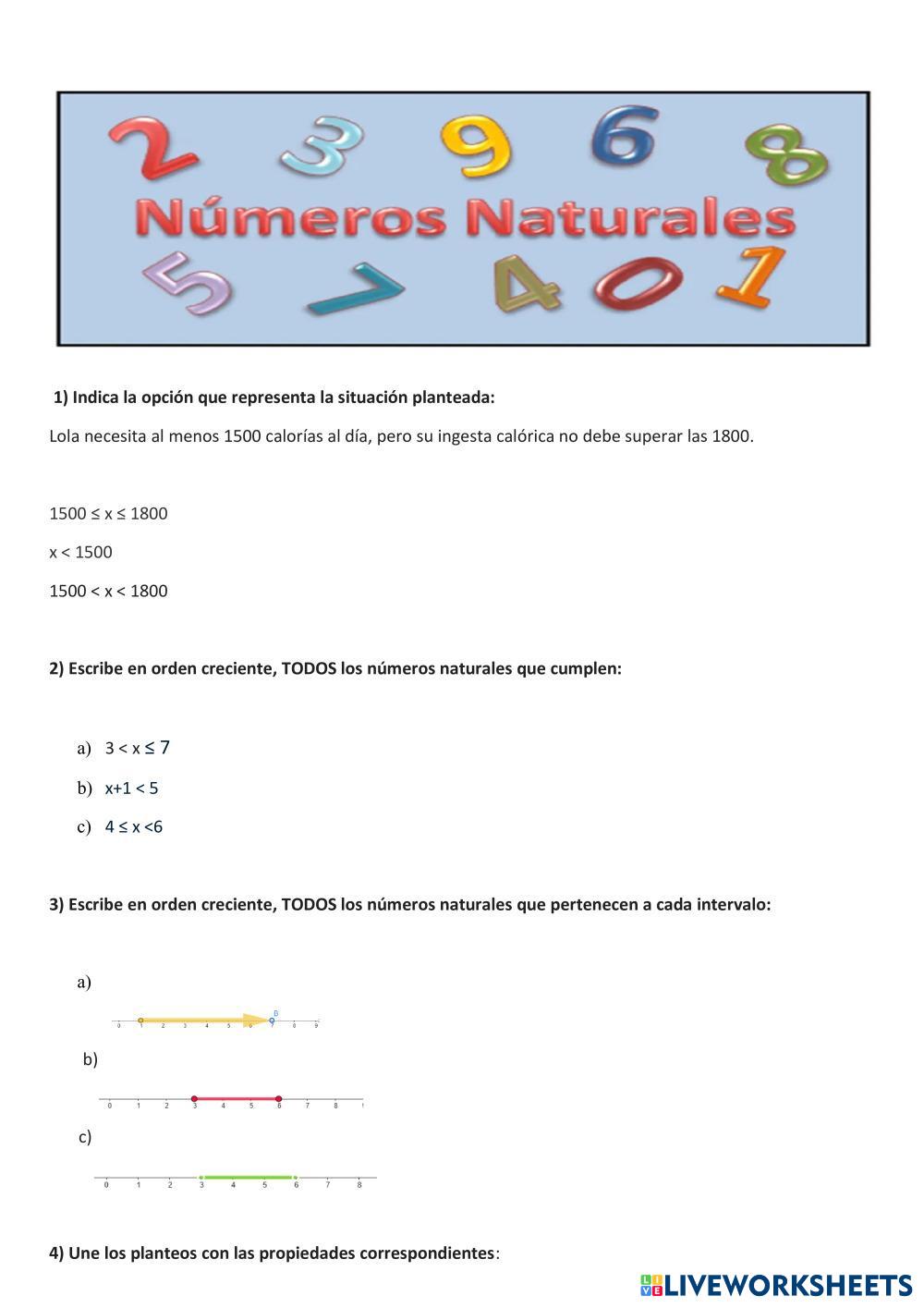 Números Natural… | Math Worksheets | 8139167