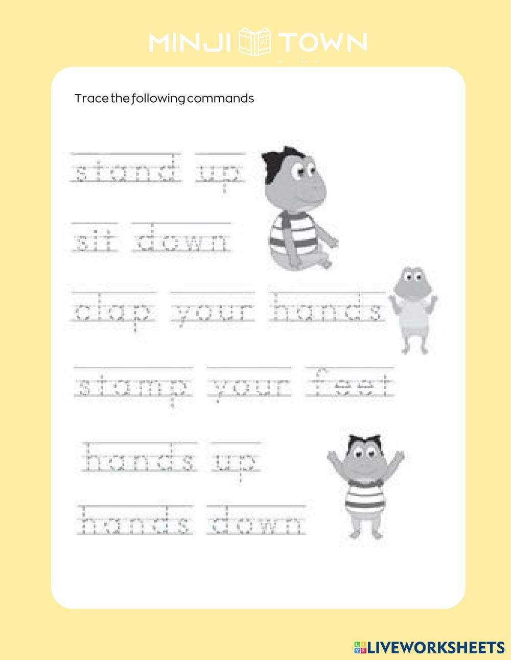 COMMANDS | ESL Worksheets | 8139441