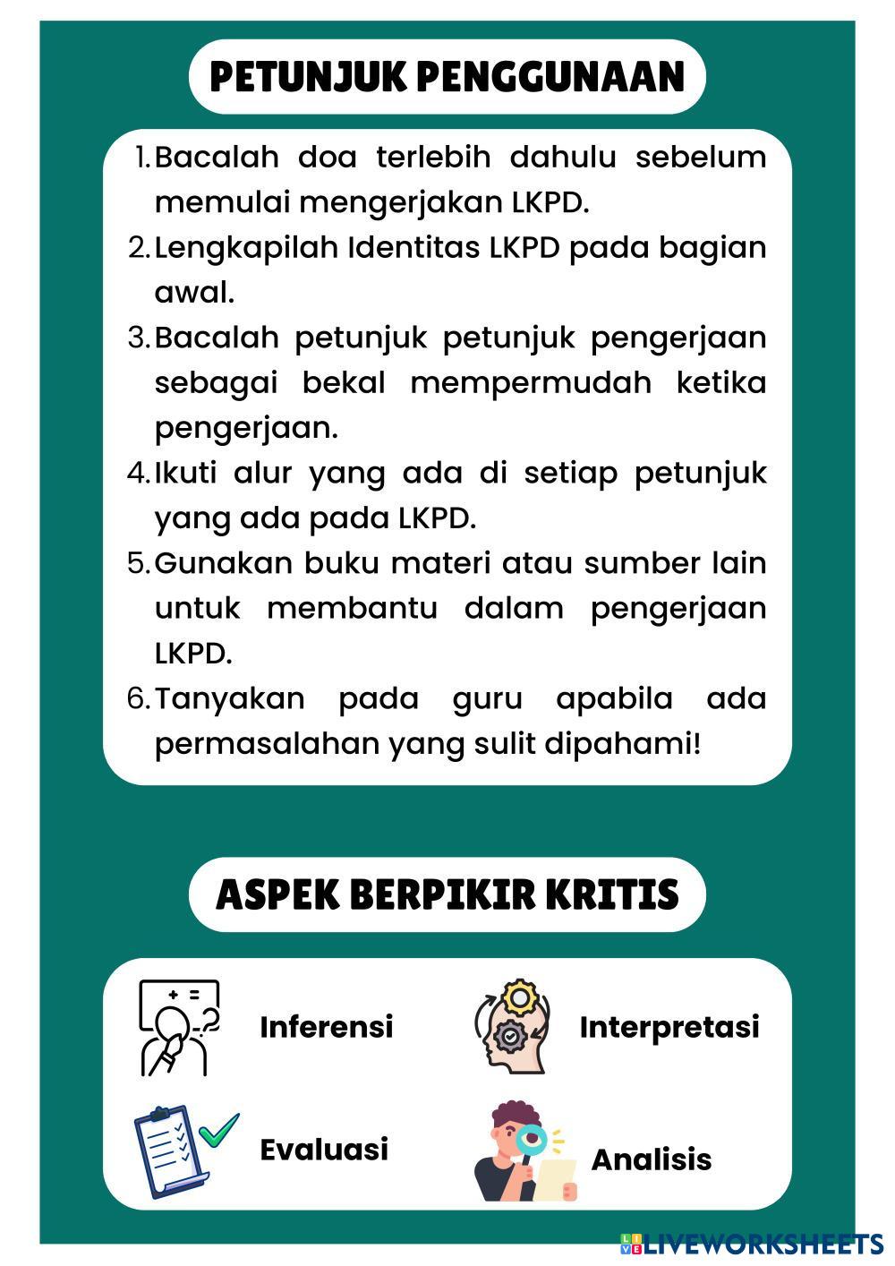 LKPD Gunung Ber… | Science Worksheets | 8141799