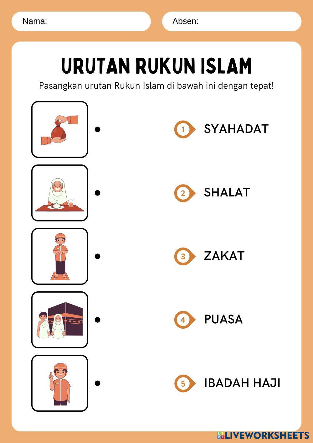 Rukun Islam | Social Studies Worksheets | 8155417