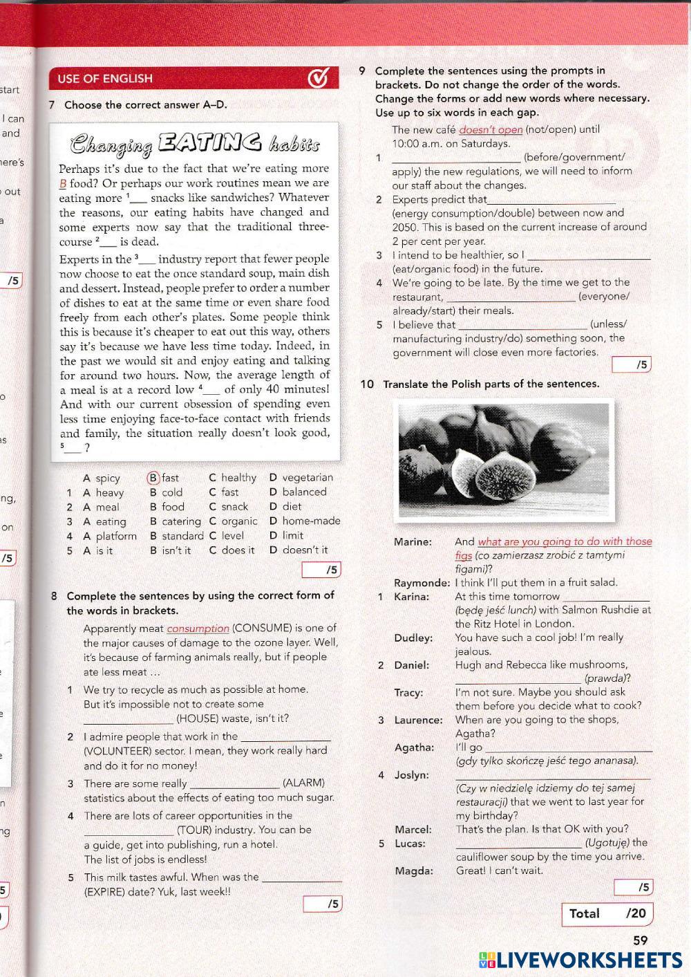 fokus czerwony … | English Language Worksheets | 8158388