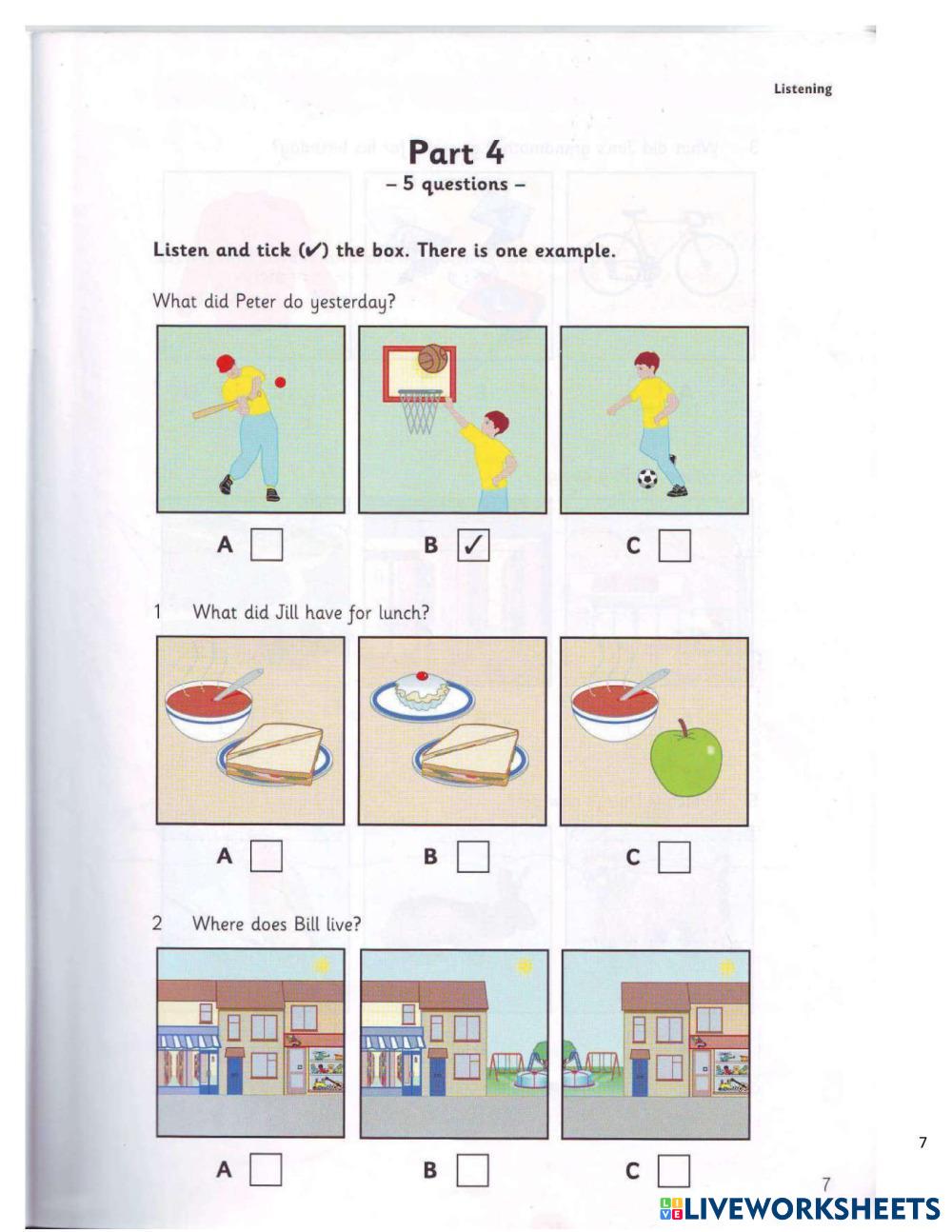M2 - P4 - LISTE… | English Language Worksheets | 8160346