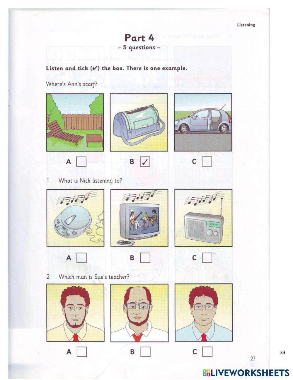 M6 - P4 - LISTE… | English Language Worksheets | 8160392