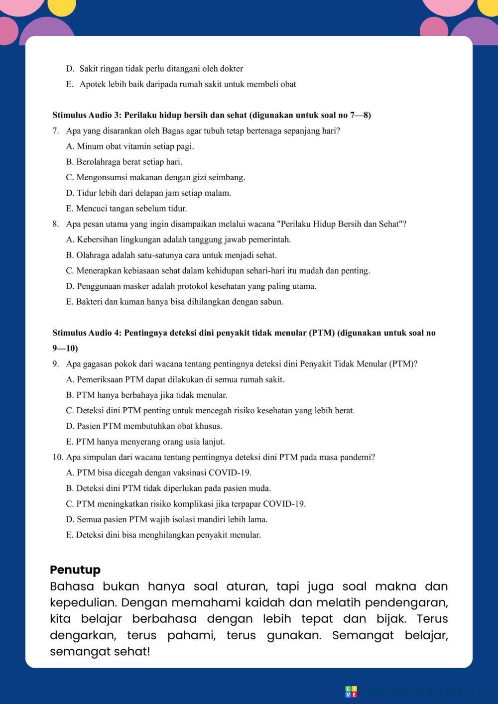 LKPD Tes Elemen… | ESL Worksheets | 8160607