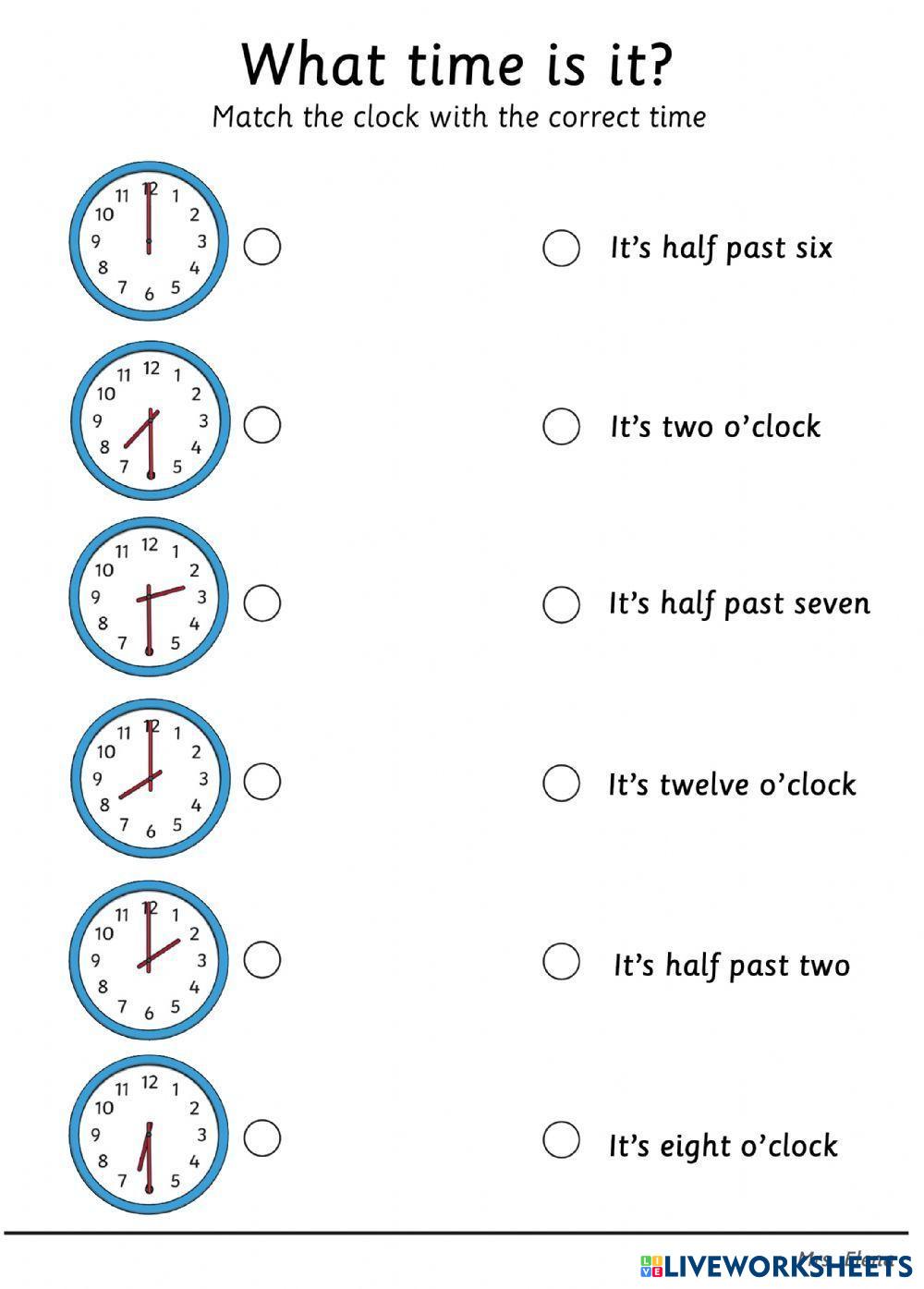 Time recognizing | ESL Worksheets | 8161210