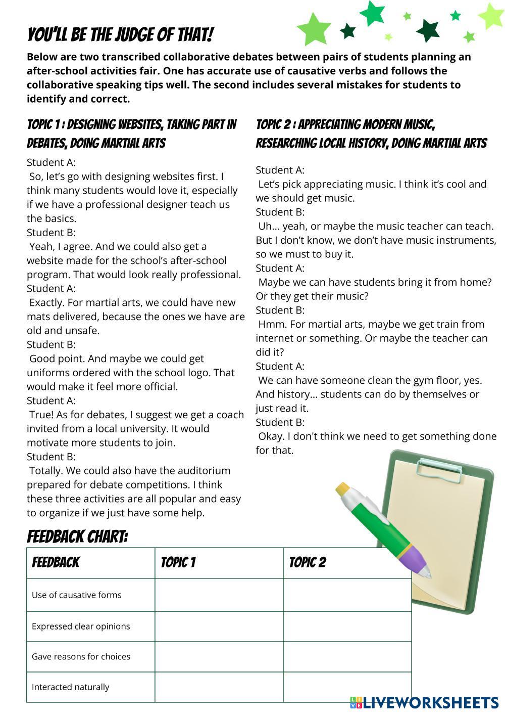 CAUSATIVE VERBS… | ESL Worksheets | 8161734