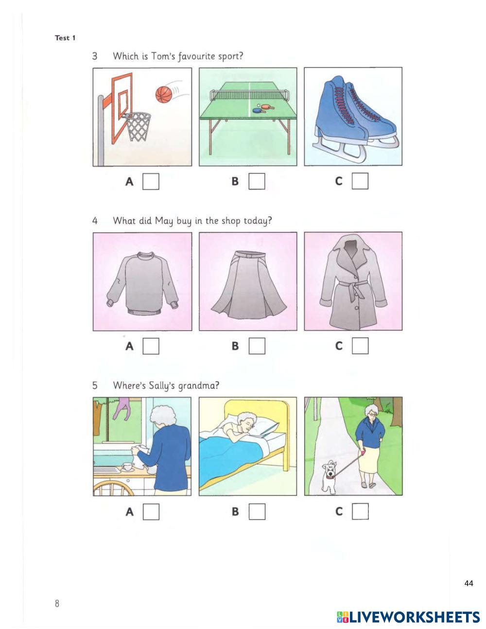 M8 - P4 - LISTE… | English Language Worksheets | 8162414