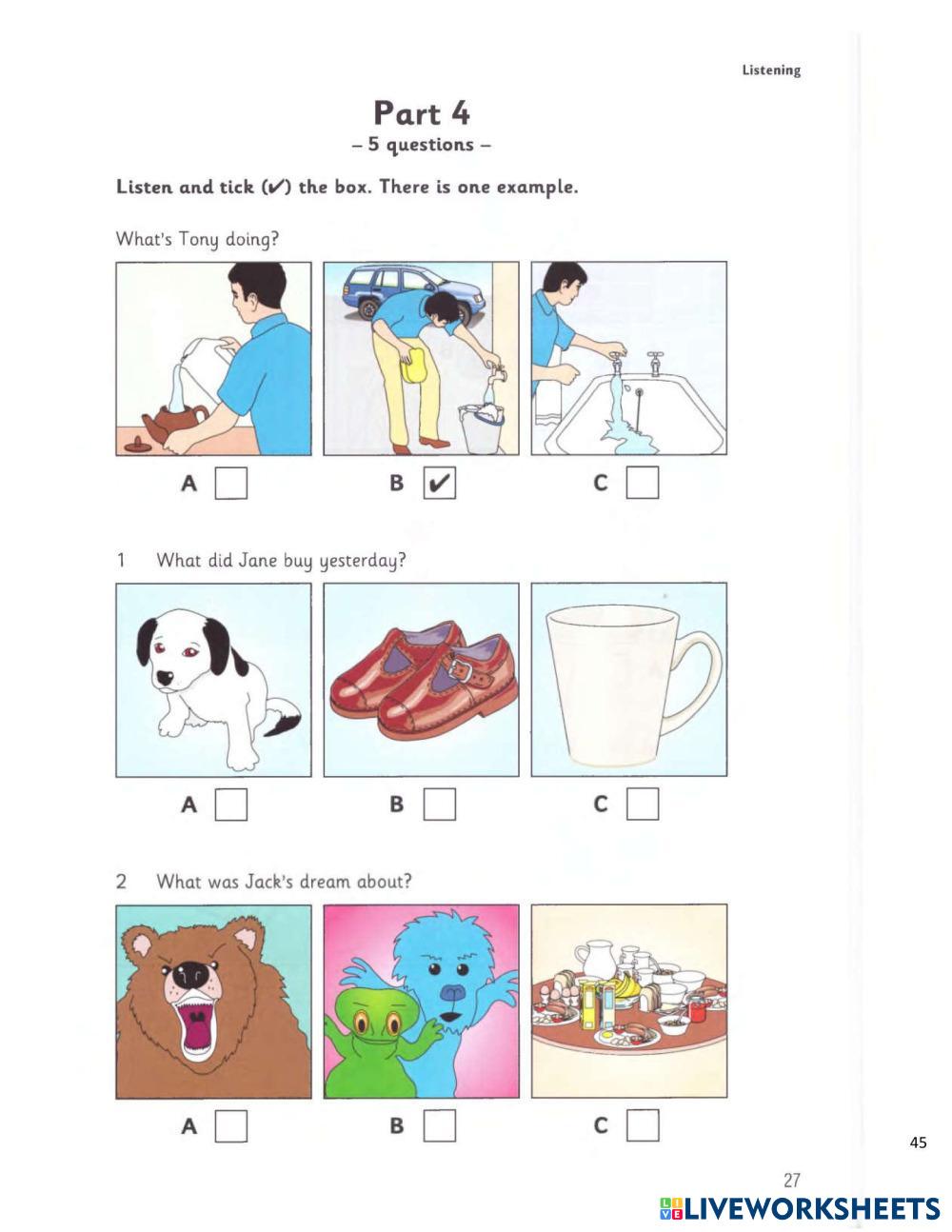M8 - P4 - LISTE… | English Language Worksheets | 8162414
